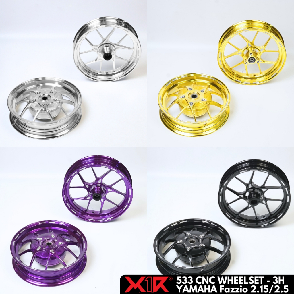 X1R 533 CNC WHEELSET- 3H YAMAHA FAZZIO 2.15-2.5 | Shopee Philippines