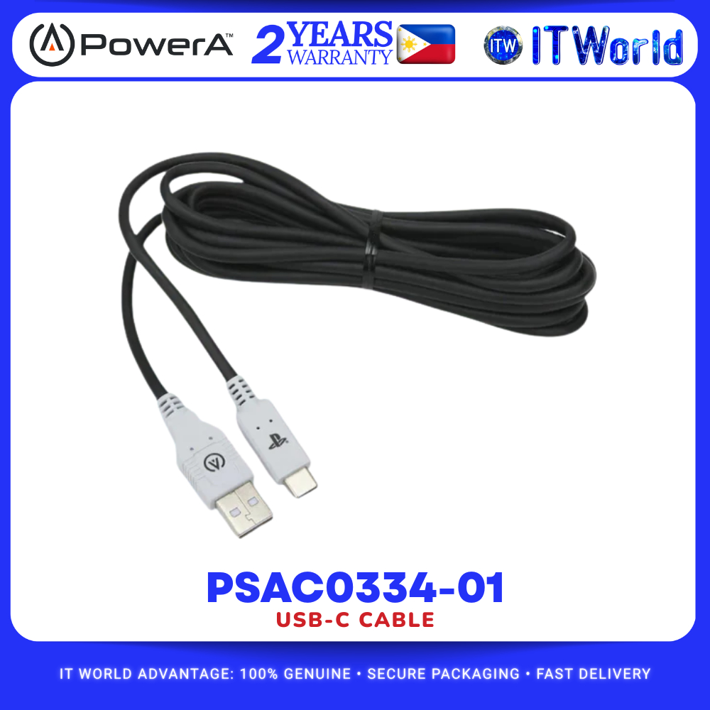 PowerA PSAC0334 01 USB-C to USB Charging Cable for PlayStation 5 ...