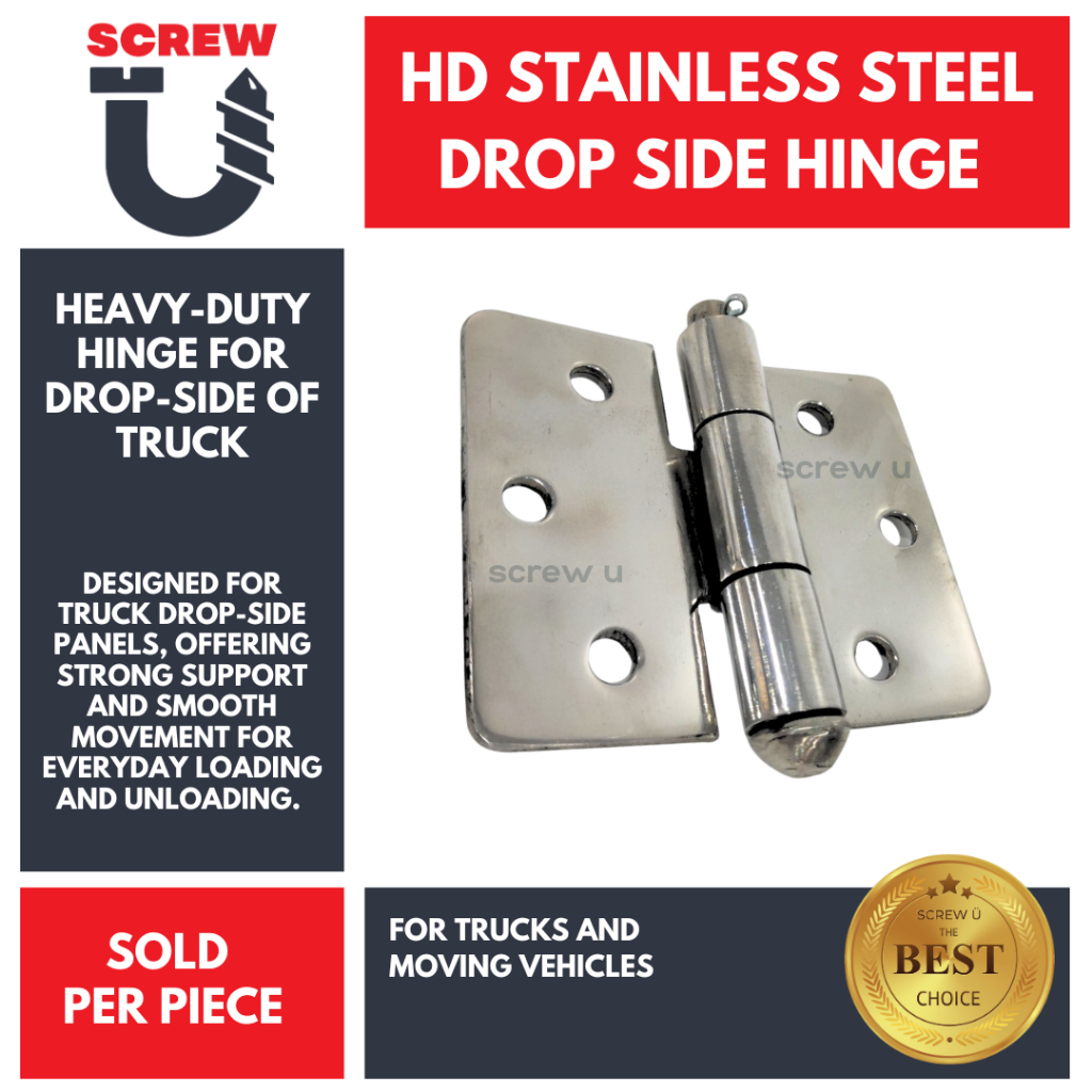 Heavy Duty Stainless Drop Side Hinge for Truck | Cargo Body Hinges ...