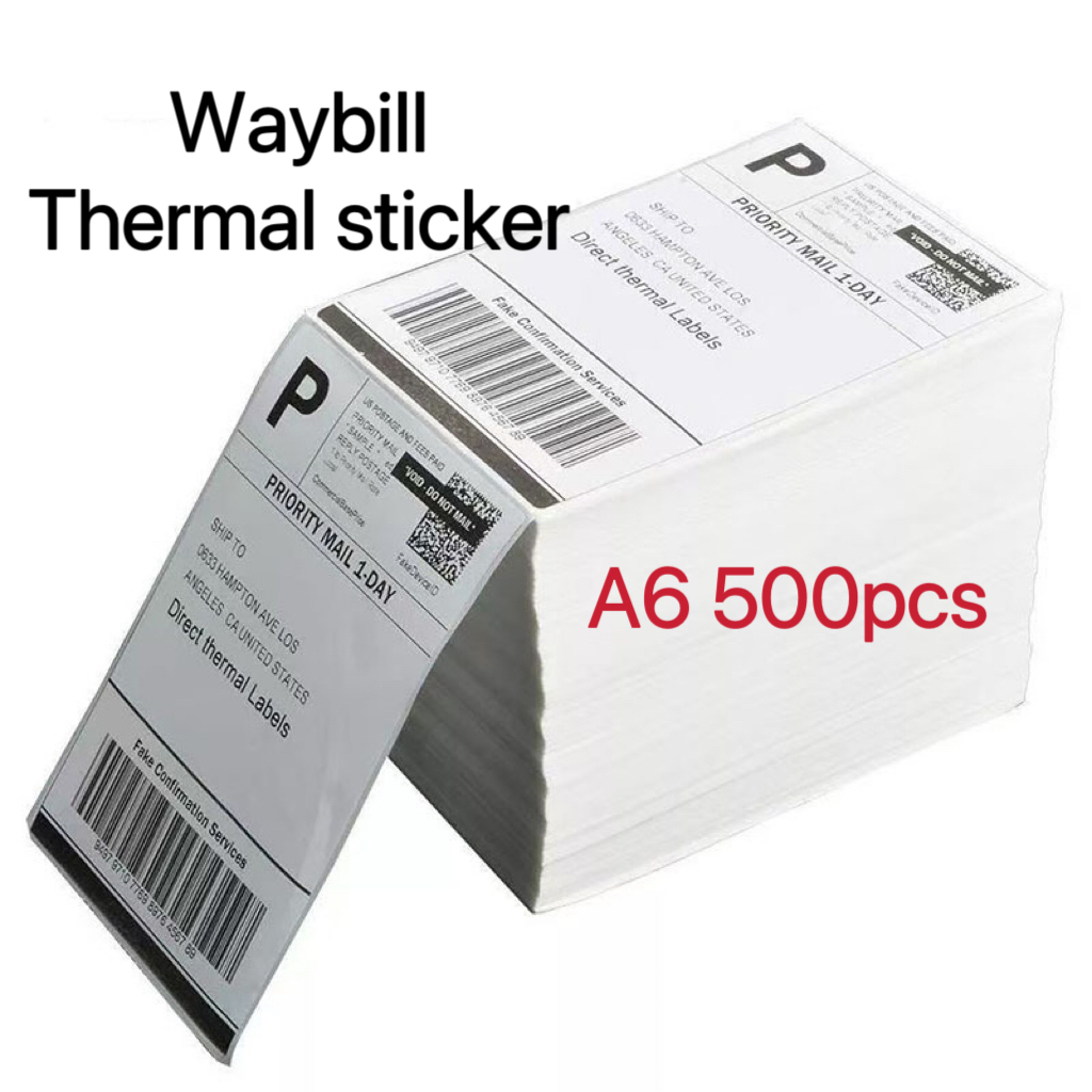 A6 waybill big stock 500pcs labels roll or falt thermal sticker local ...