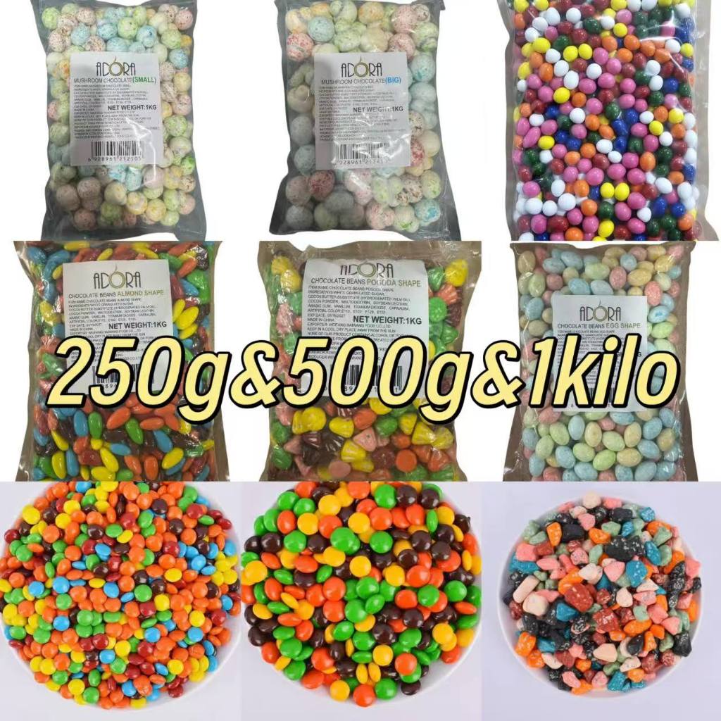 ADORA CHOCOLATE BEANS NIPS 250GRAMS/500GRAMS/1KILO | Shopee Philippines