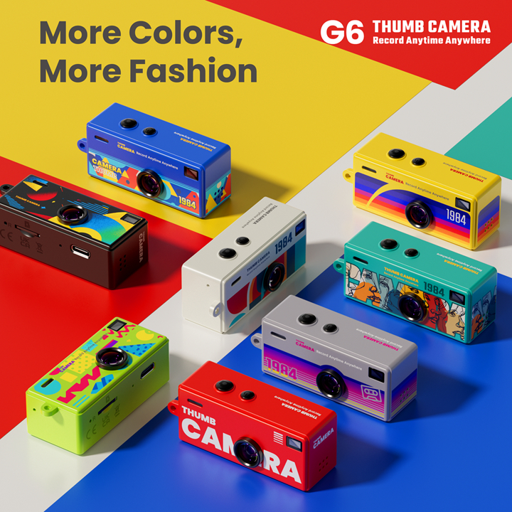4K digital camera Autofocus Thumb camera IPS display, video recording ...