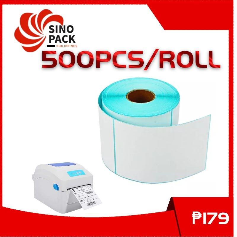 shopee WAYBILL STICKER 500 PCS/STACK 100mmx150mm A6 SIZE FOR THERMAL ...