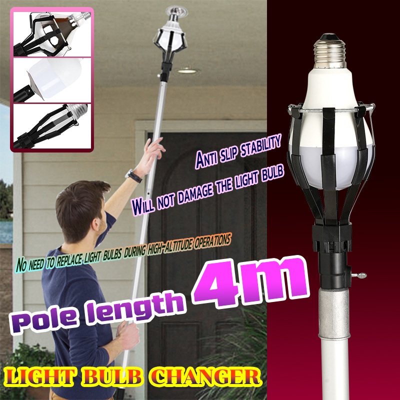 Light Bulb Changer Removal Tool Portable Bulb Installer Telescoping ...