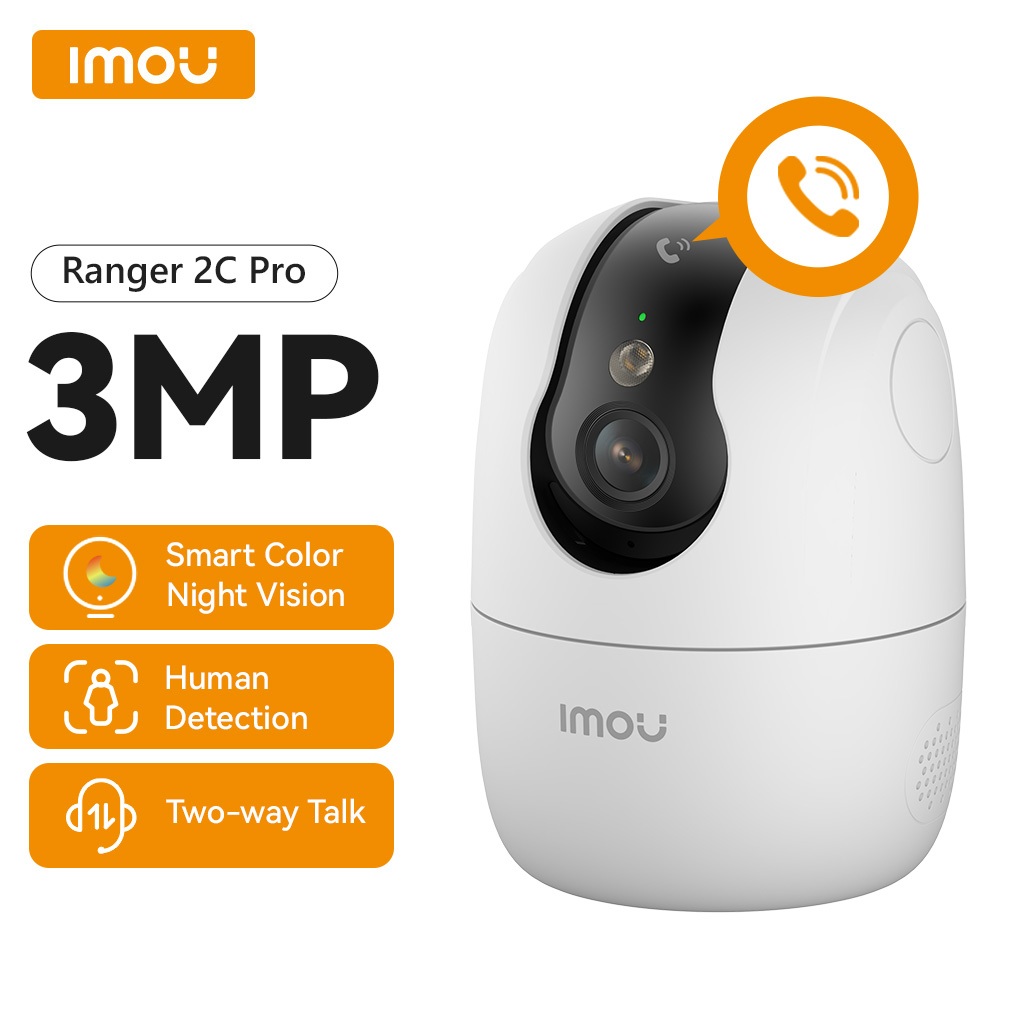 IMOU Ranger 2C Pro 3MP Indoor Camera Connect to Cellphone Baby Monitor ...