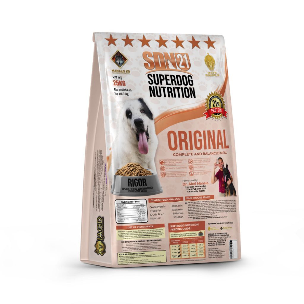 SDN superdog nutrition 21 by manalo K9 (5kg) (15kg) | Shopee Philippines
