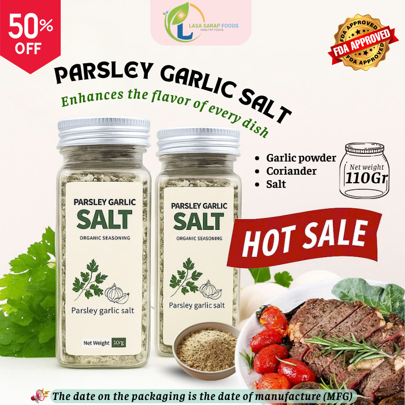 Parsley Garlic Salt 110g | All-Natural Seasoning Blend | Chef's Choice ...