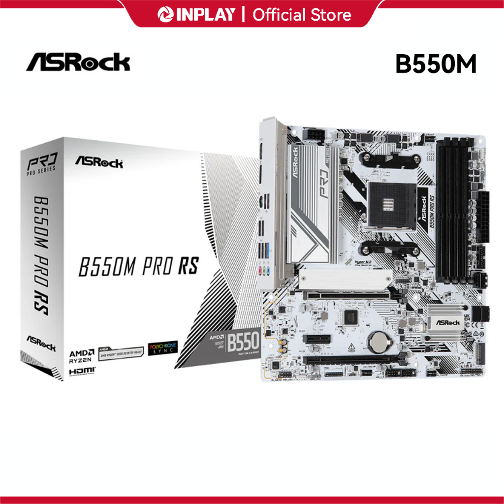 Asrock B550M Pro SE Micro ATX Motherboard AM4 DDR4 Socket AM4 ...