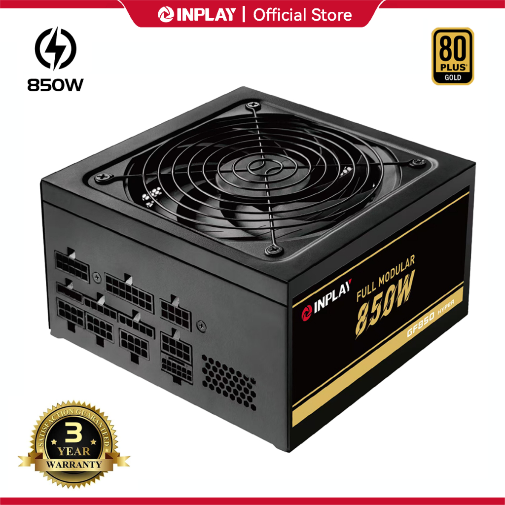 Inplay Full Modular ATX 3.0 650W 850W 1000W PSU 80 Plus Gold Certified ...