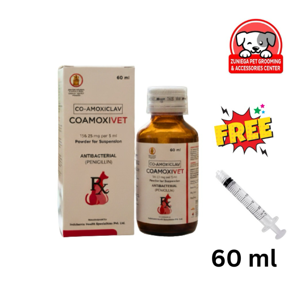 CoAmoxivet Co-Amoxiclav Suspension for Pets 60ml | Shopee Philippines