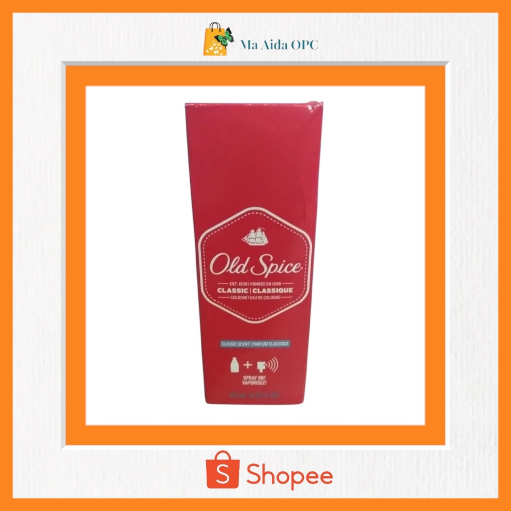 Old spice classic colonge spray 125ml U.S.A | Shopee Philippines