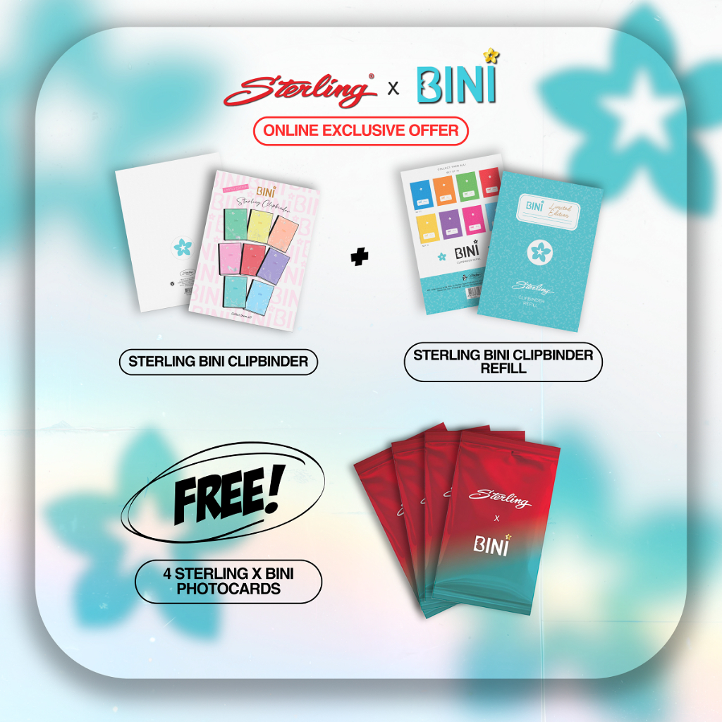 Sterling BINI Clip Binder Bundle with Clip Binder Refill and FREE 4 Pcs ...