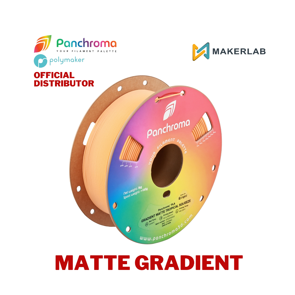 Polymaker Panchroma Matte Gradient 3D Printer Filament 1.75mm 1KG ...