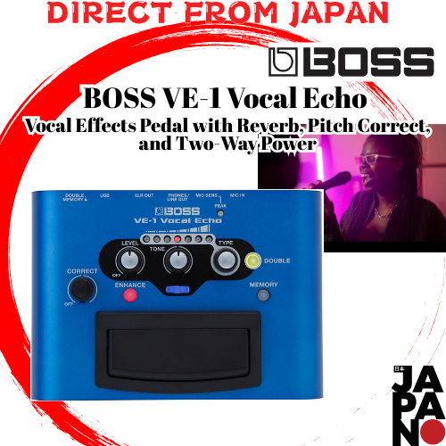 BOSS VE-1 Vocal Echo - Vocal Effects Pedal with Reverb, Pitch Correct ...
