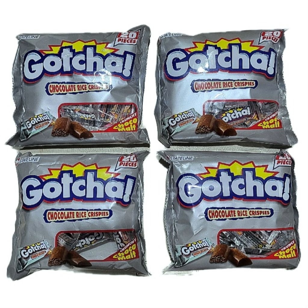 4 Packs Gotcha Chocolate Rice Crispies 100g Choco Malt Snack | Shopee ...