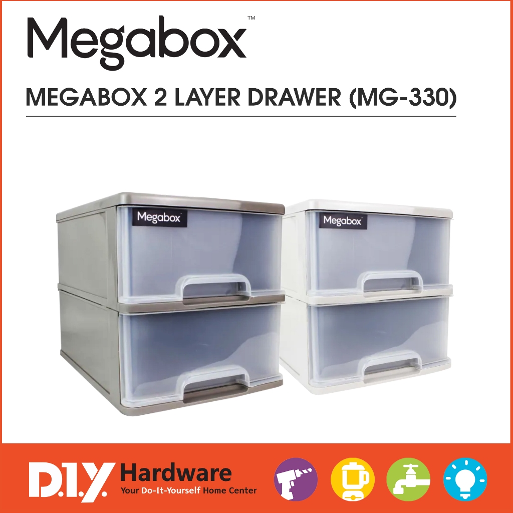MEGABOX by DIY Hardware Document Drawer 2 Layer MG-330 | Shopee Philippines