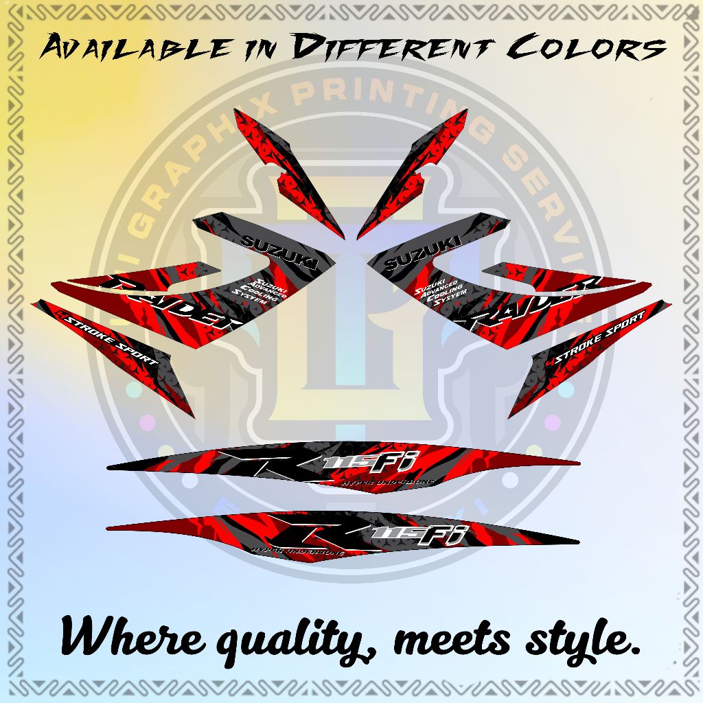 SUZUKI RAIDER J 115 Fi CARMEYE SJ RACING CONCEPT DECAL STICKER | Shopee ...