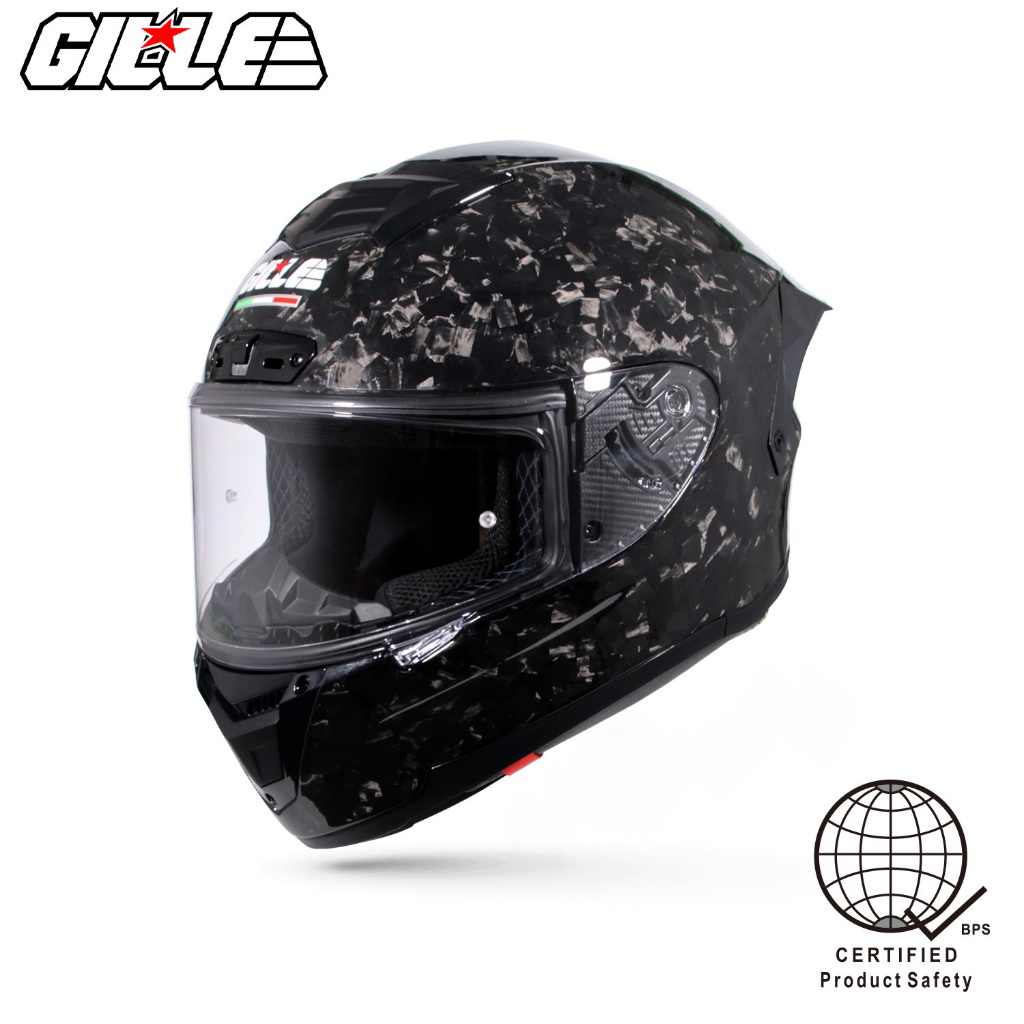 GILLE 863 Medusa Snake, Forged and 3K Carbon Full Face Singe Visor ...