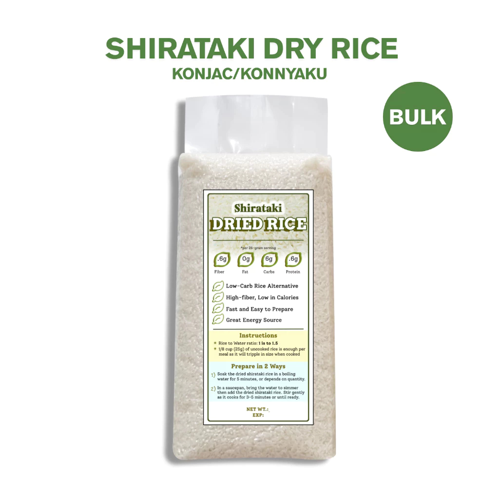 Zenfiber Organiques Shirataki Konjac Rice High Fiber100g 1kg 2kg 3kg ...