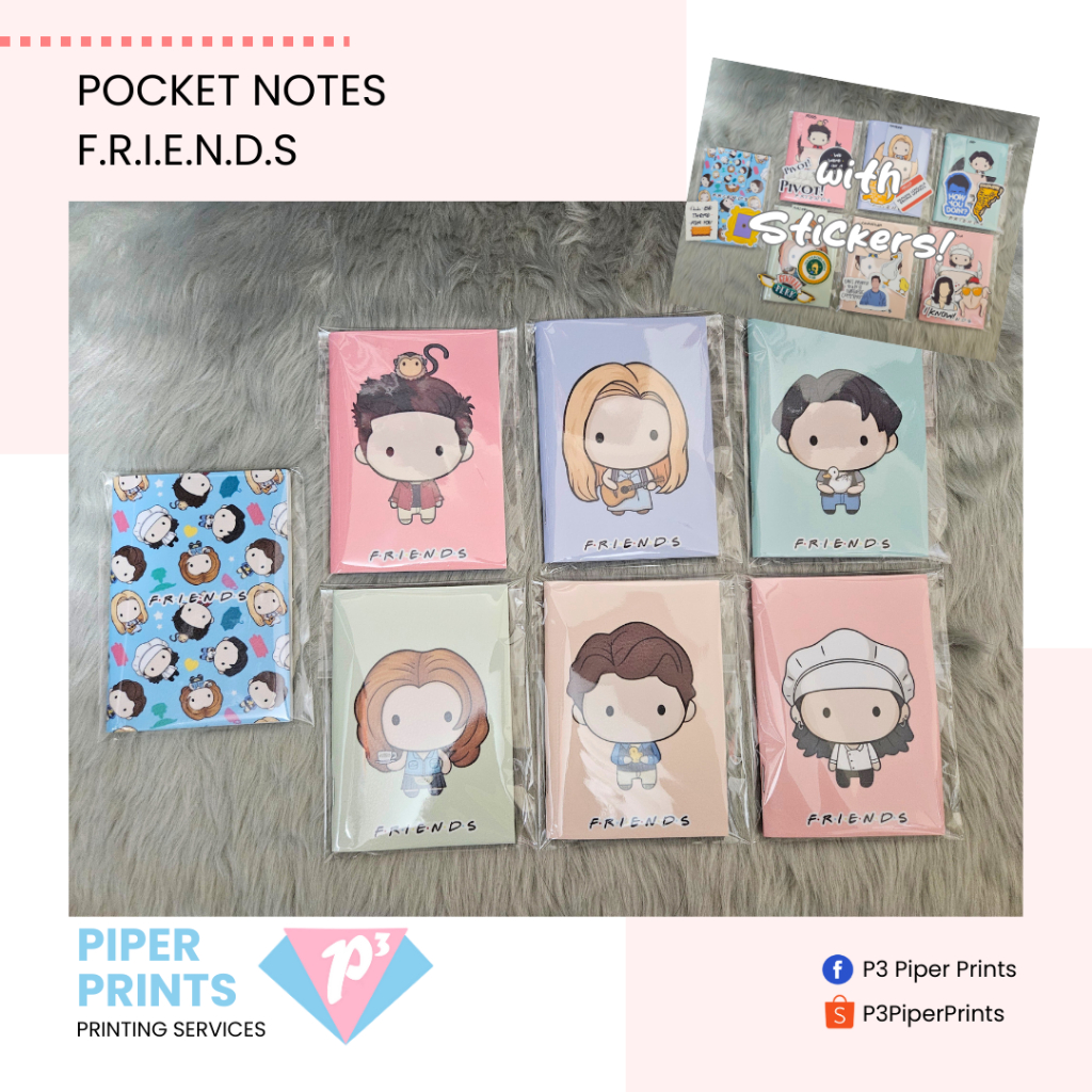 POCKET NOTES - FRIENDS TV THEME (PASSPORT SIZE NOTEBOOK, POCKET MEMO ...