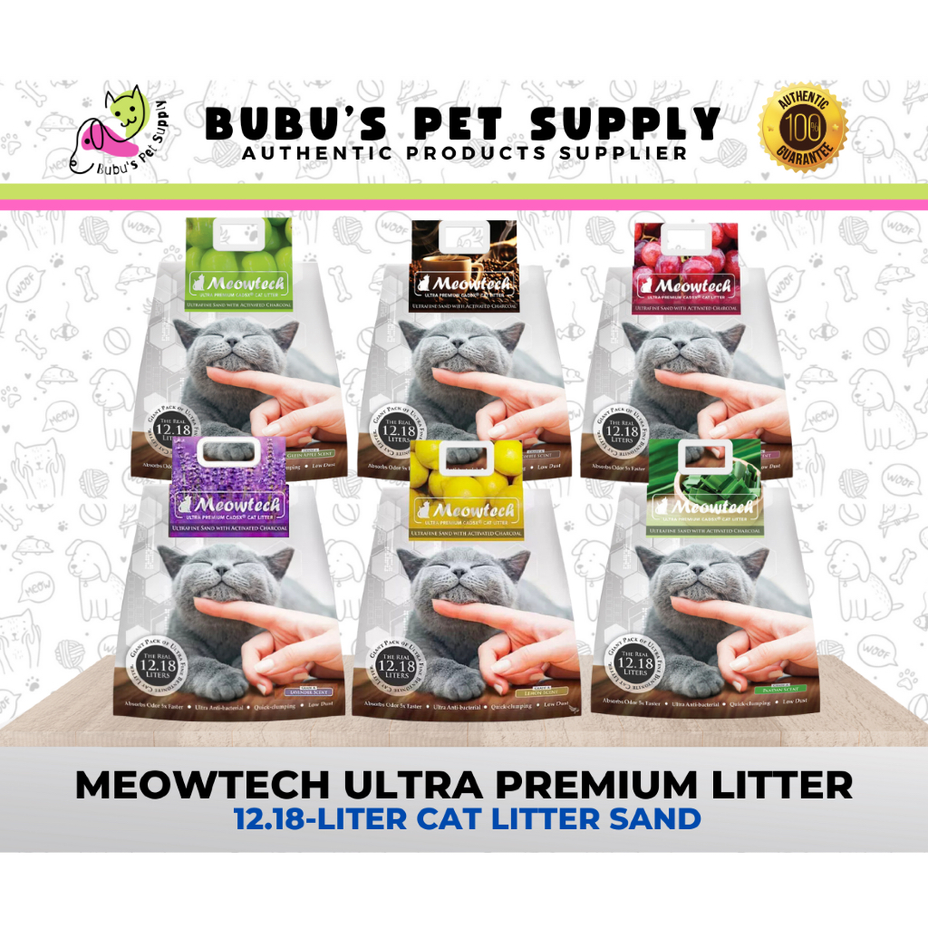 MEOWTECH ULTRA PREMIUM BENTONITE CAT LITTER 12.18L W/ ACTIVATED ...