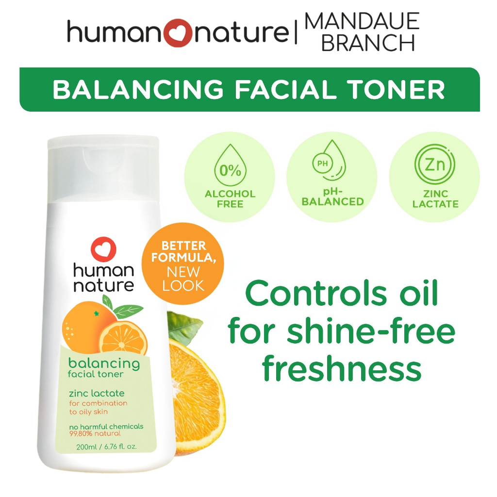 Human Nature Balancing Face Toner 100ml (No Harmful Chemicals) | Shopee ...