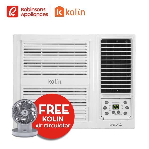 Kolin 1.0 hp Window Type Aircon Inverter (KAG-100WCINV)+ FREE Kolin 7in ...
