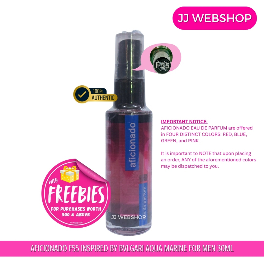 Aficionado F55 Eau De Parfum - Aqua Marine for Men (30ml) | Shopee ...