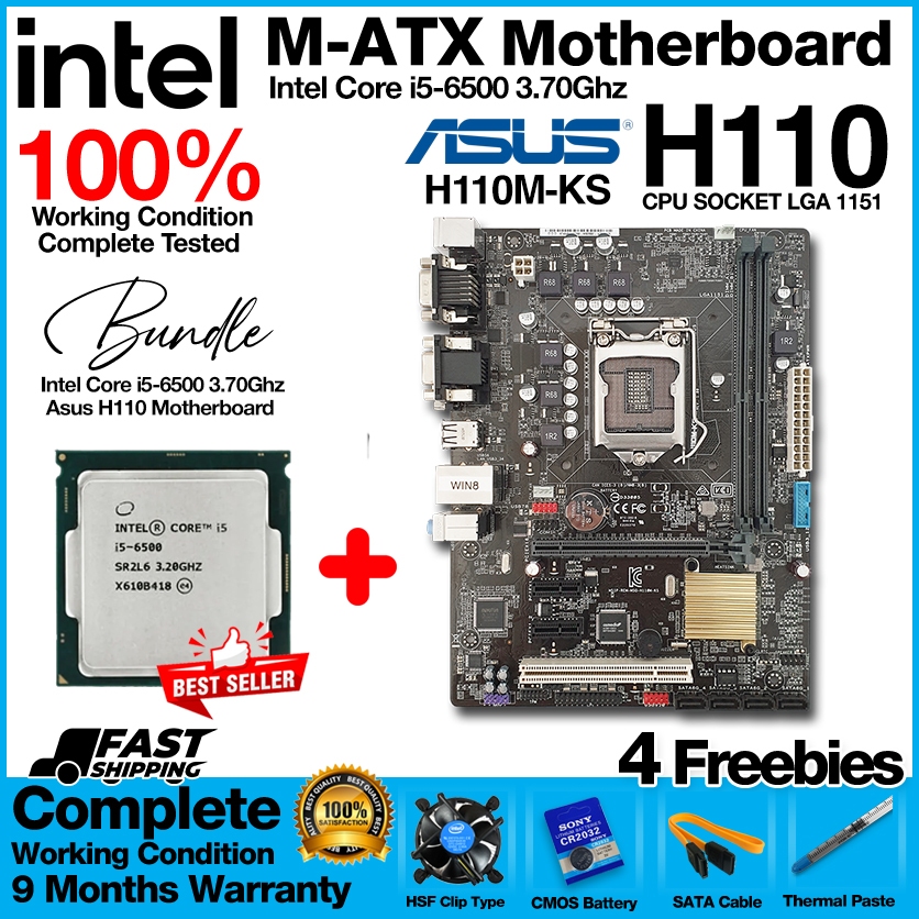 Intel H110 6th/7th Motherboard-Processor Bundle - Core i3/i5 Set - HDMI ...