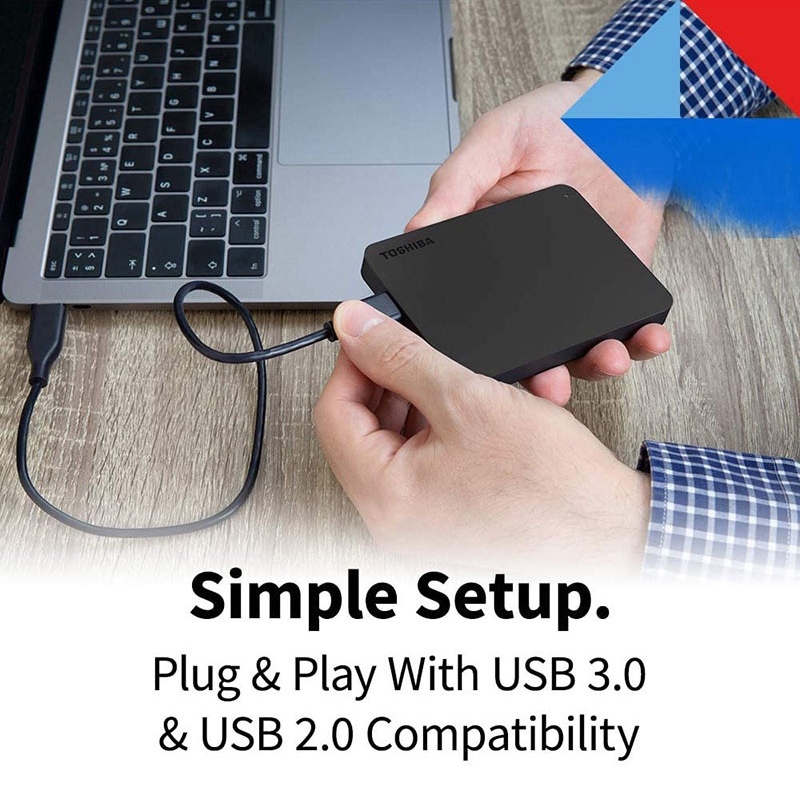 Toshiab hard disk drive external 1TB 2TB HDD for laptop Desktop widowns ...