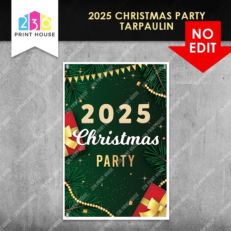 2025 CHRISTMAS PARTY Tarpaulin Banner • Christmas Party Tarpaulin ...