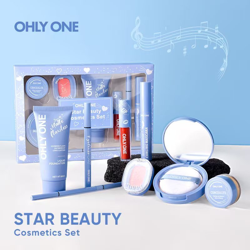OHLY ONE Star Beauty 8-Piece Makeup Set -Foundation and Eyeshadow for ...