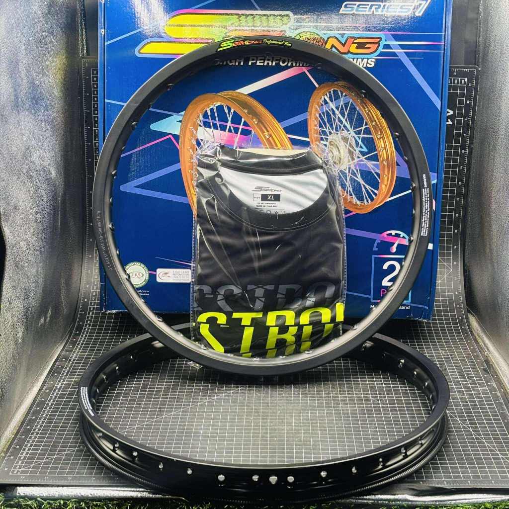 STRONG RIM 1.20x17/1.40x17 SERIES 7 SANDBLAST "BLACK" | Shopee Philippines