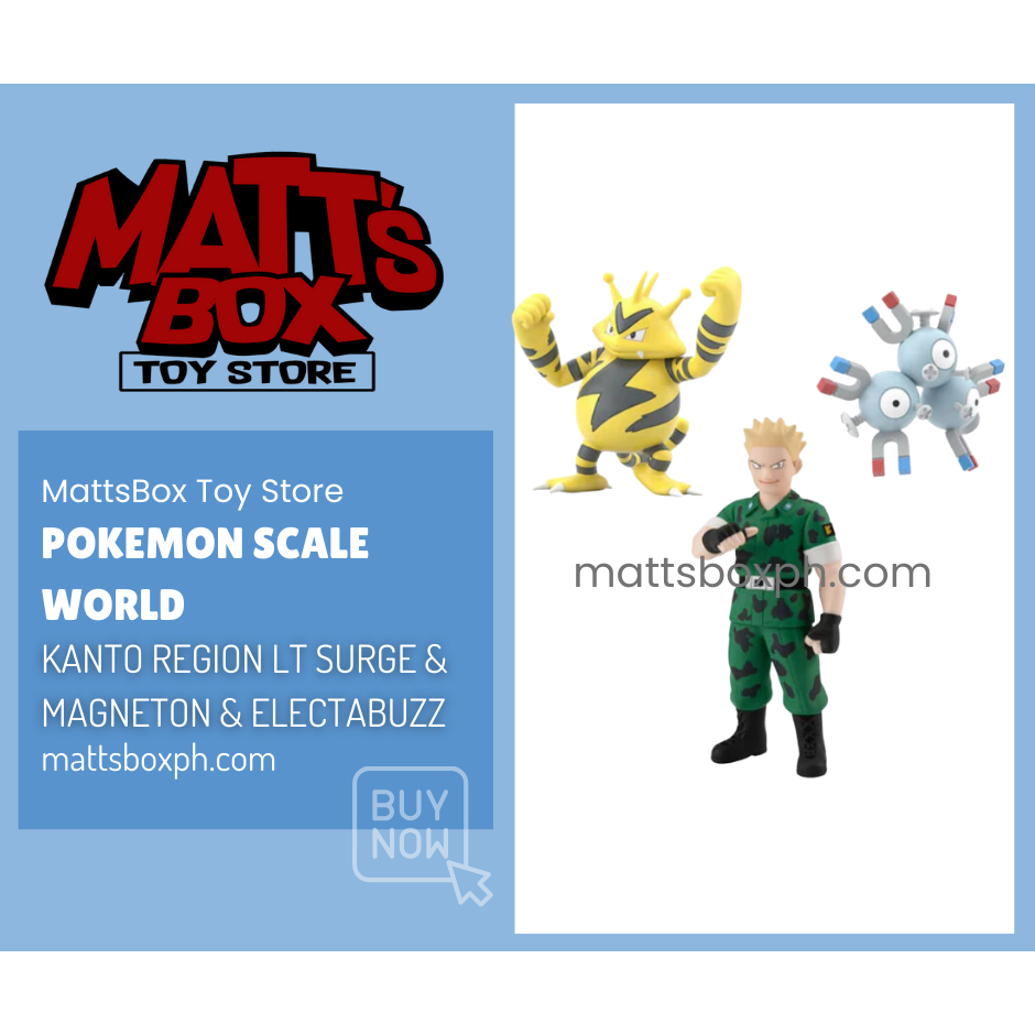 [1225] POKEMON SCALE WORLD KANTO REGION Lt SURGE & MAGNETON ...