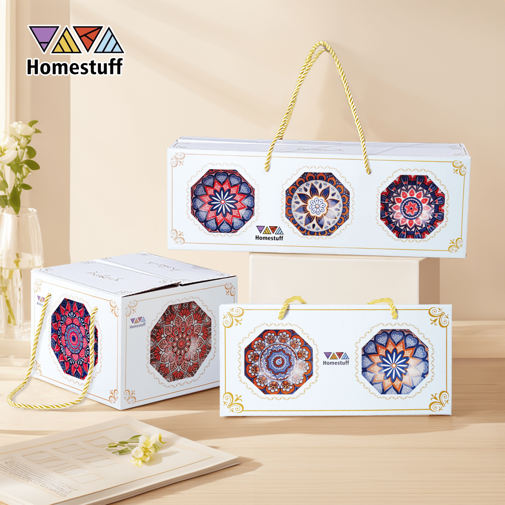 [COD] Bowl and Plate Set Bohemian Style/Ceramic Tableware Set/Hampers ...
