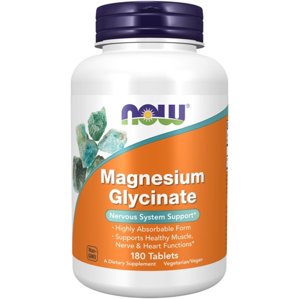 [NOW Foods] Magnesium Glycinate with BioPerine | 180 Veg Capsules ...