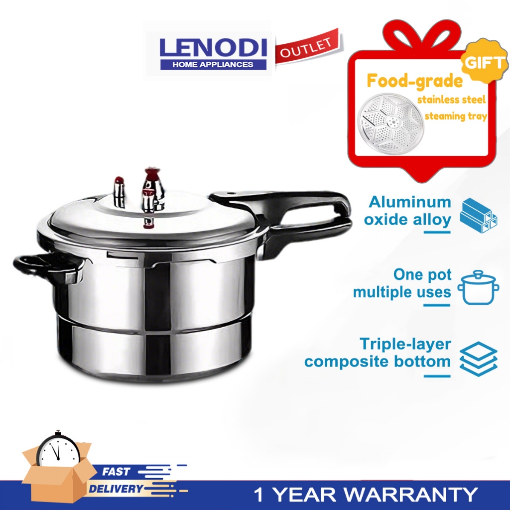 LENODI Pressure cookers available in 3L, 4L, 5L, 7L, and 9L sizes ...