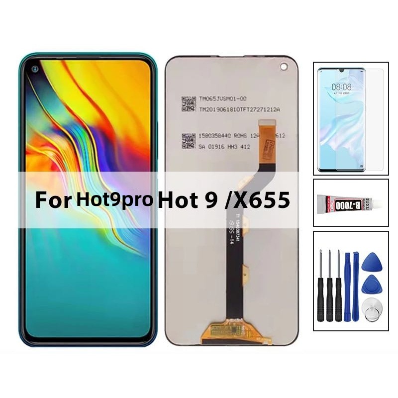 For Hot 9 Play / X680 HOT 9/X656/x655 Lcd With TouchScreen Replacement ...