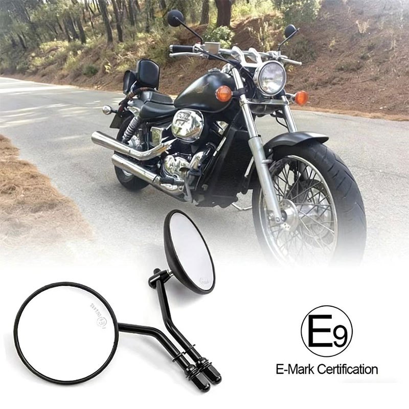 RETRO SIDE MIRROR CLASSIC SIDE MIRROR BOW DESIGN METAL WITH LONG AND ...