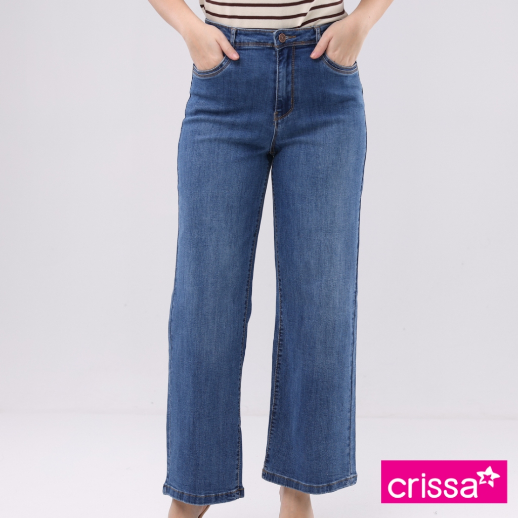 Crissa Wide Leg Jeans CLB16-0314 [Pants for women] | Shopee Philippines