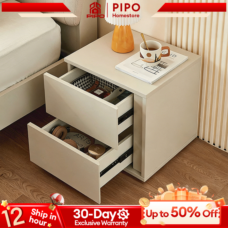 Simple Wooden Bedside Table With Drawer Modern Household Bedroom ...