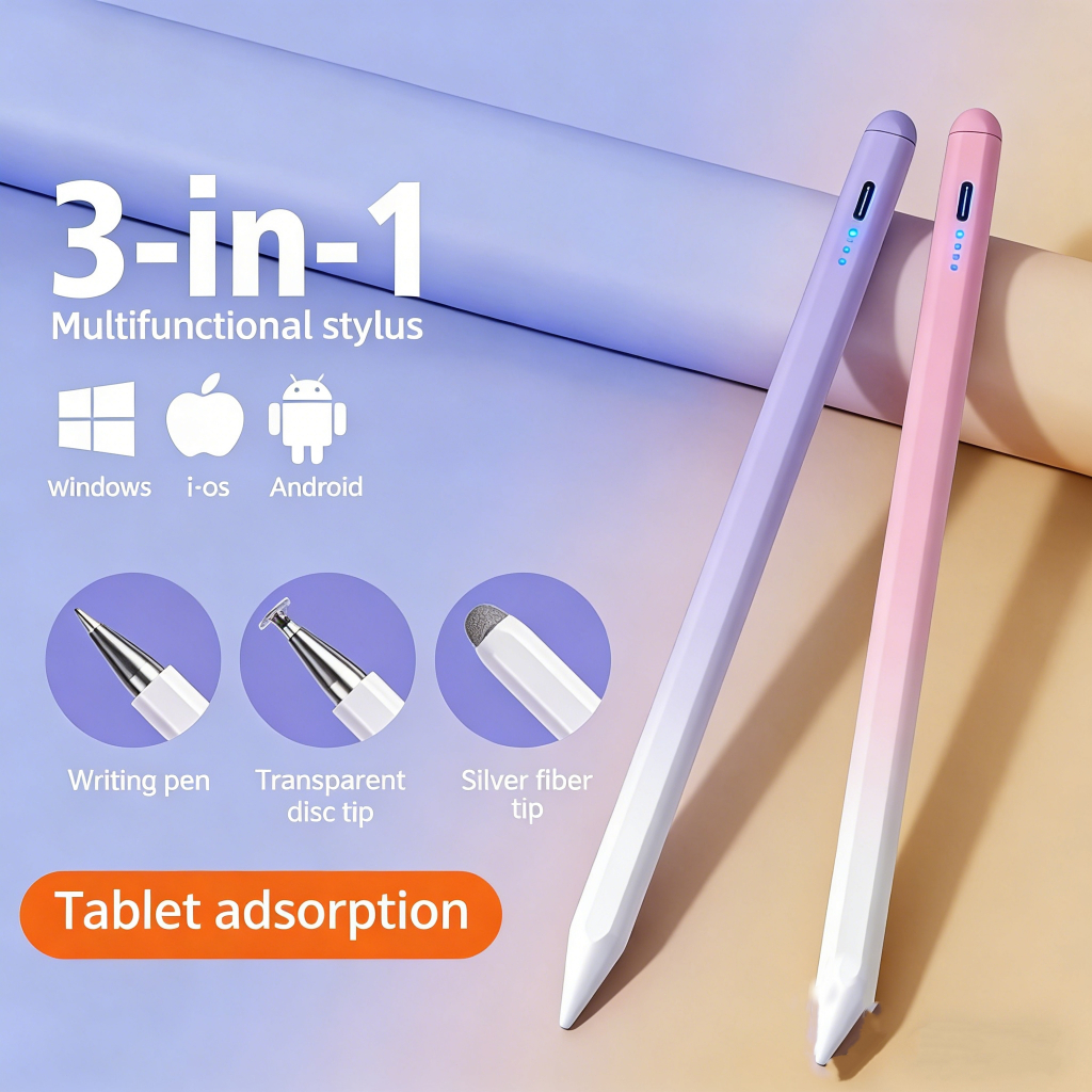 [In Stock] Universal 2 In 1 Stylus Touch Pen for iPad Android iOS ...