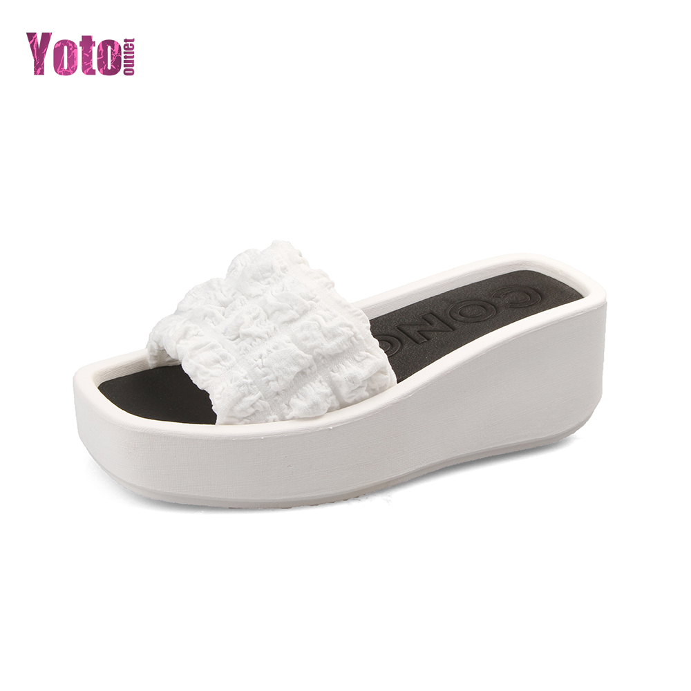 YOTO New Thick Sole Rubber Slipper For Women Comfortable Footwear To ...