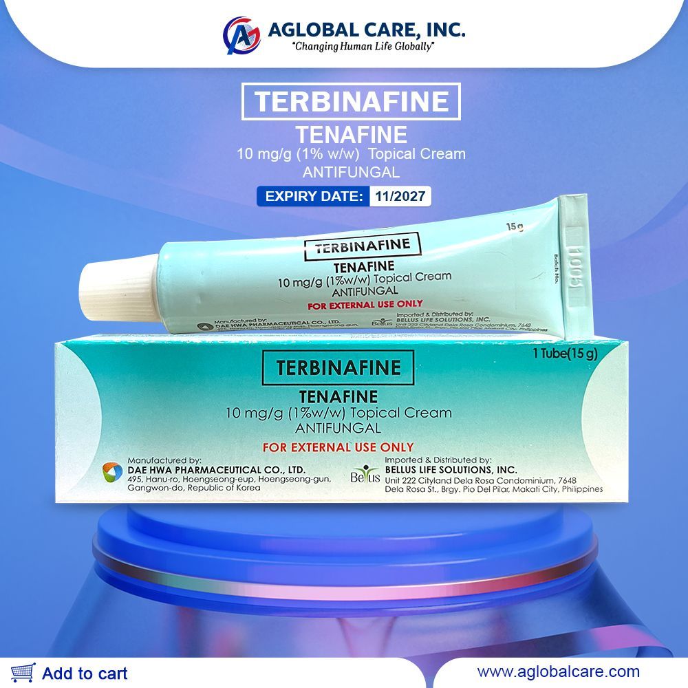 Tenafine Terbinafine 1% Cream | 10mg/g Antifungal | Fast Relief for ...
