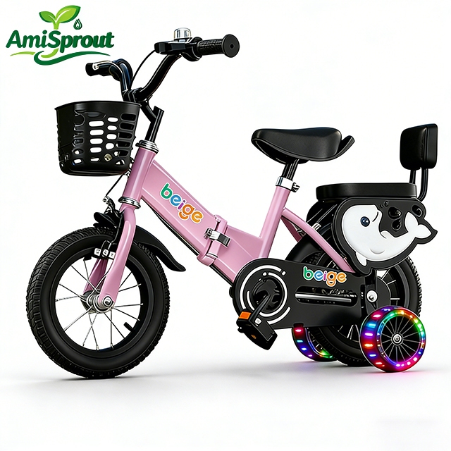 【Foldable】Bike For Kids Boy Girl 50 KG12/14/16/18 inch With Training Wheel Suitable For 2-12 ...