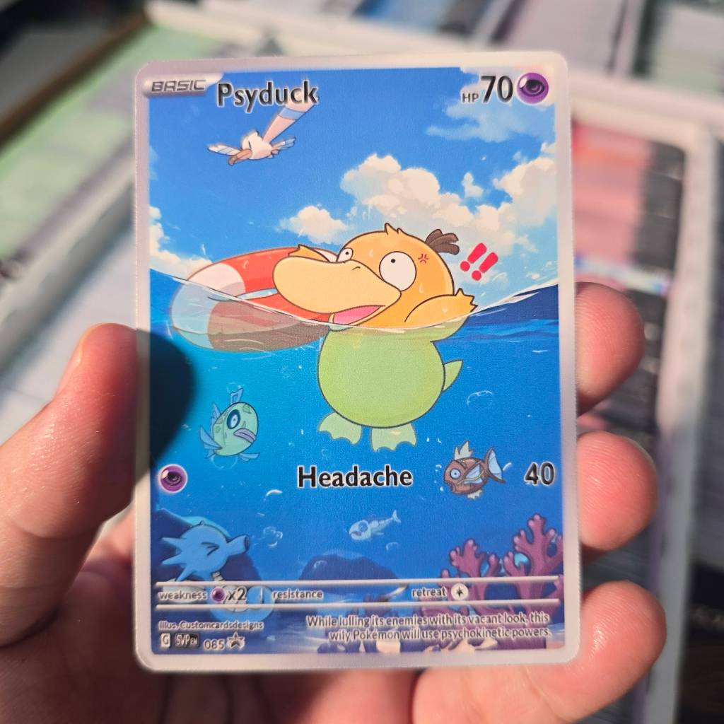 Psyduck in the water Custom DIY Pokemon Card | Shopee Philippines