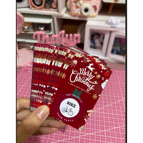 10 pcs Christmas Scratch it Card Christmas Party Game Scratch Card with ...