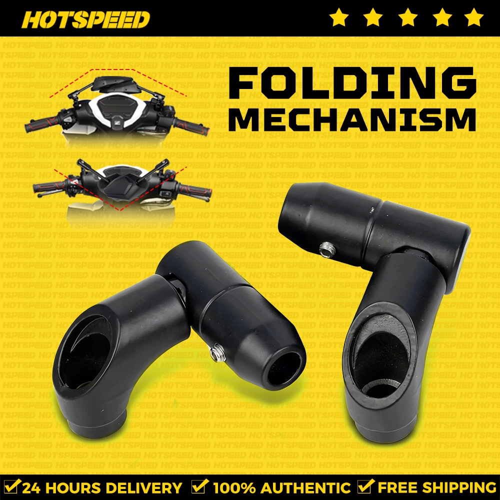 HOTSPEED Side Mirror Folding Mechanism For Motorcycle 360 Rotation ...