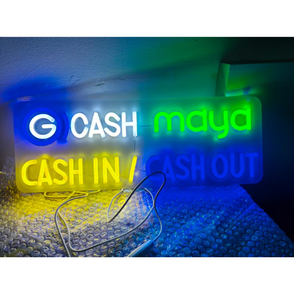 [gcash maya signage] gcash cash in cash out signage gcash signage led ...