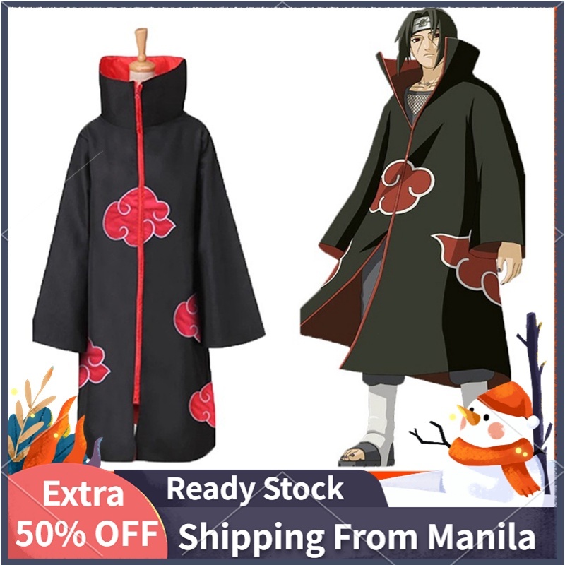 Naruto Akatsuki Itachi Uchiha Anime Cosplay Costumes Jacket Men Women ...